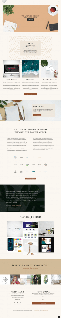 We Are Web Design, a WordPress website example by BeautifulPress
