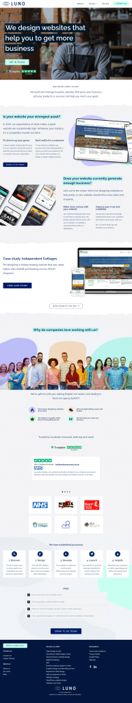 Luno, a WordPress website example by BeautifulPress