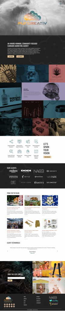 PufCreativ, a WordPress website example by BeautifulPress
