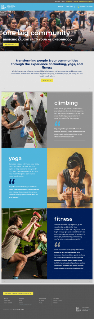 El Cap, a WordPress website example by BeautifulPress