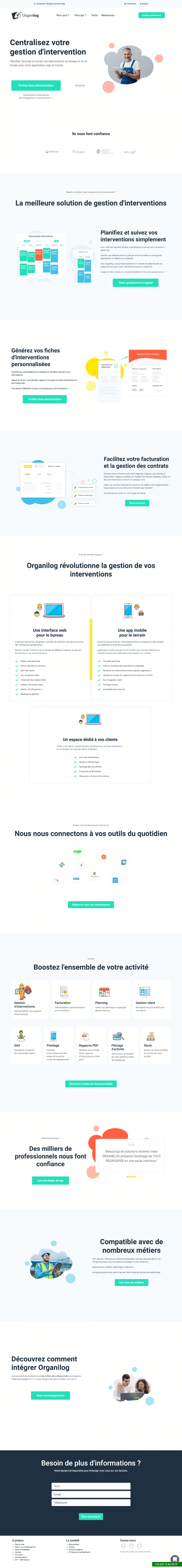 Organilog, a WordPress website example by BeautifulPress
